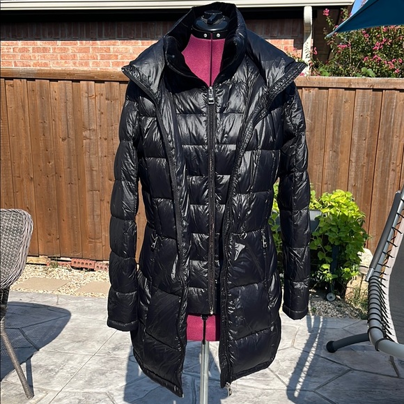 Andrew Marc | Jackets & Coats | Andrew Marc Shiny Black Puffer Coat W ...